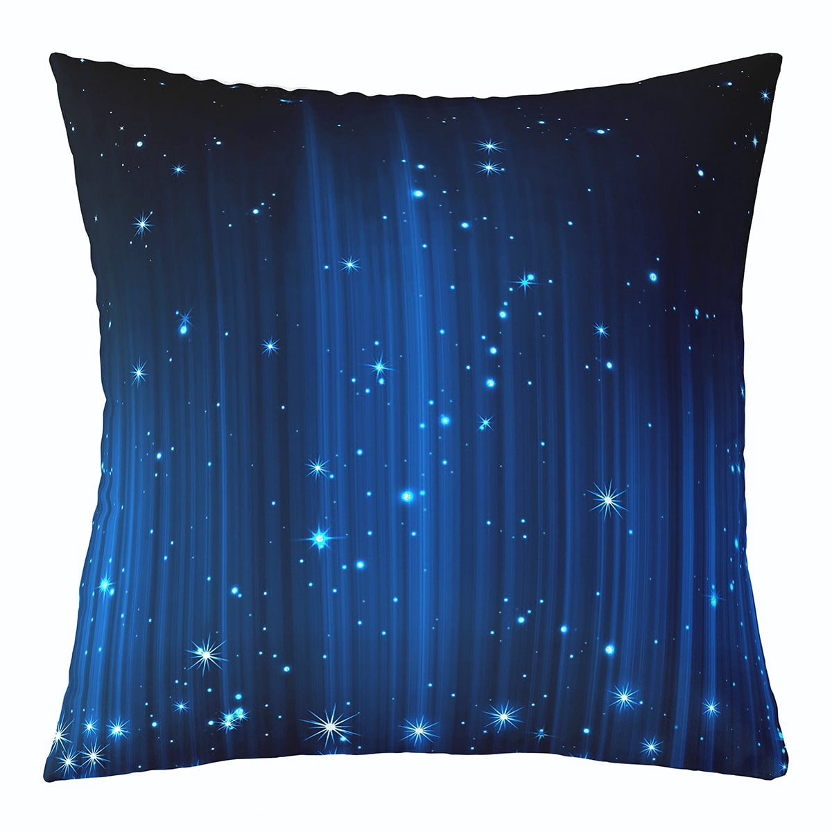 Ombre Starry Sky Throw Pillow Cover 18x18 Inch Blue Galaxy Pillow Cover ...
