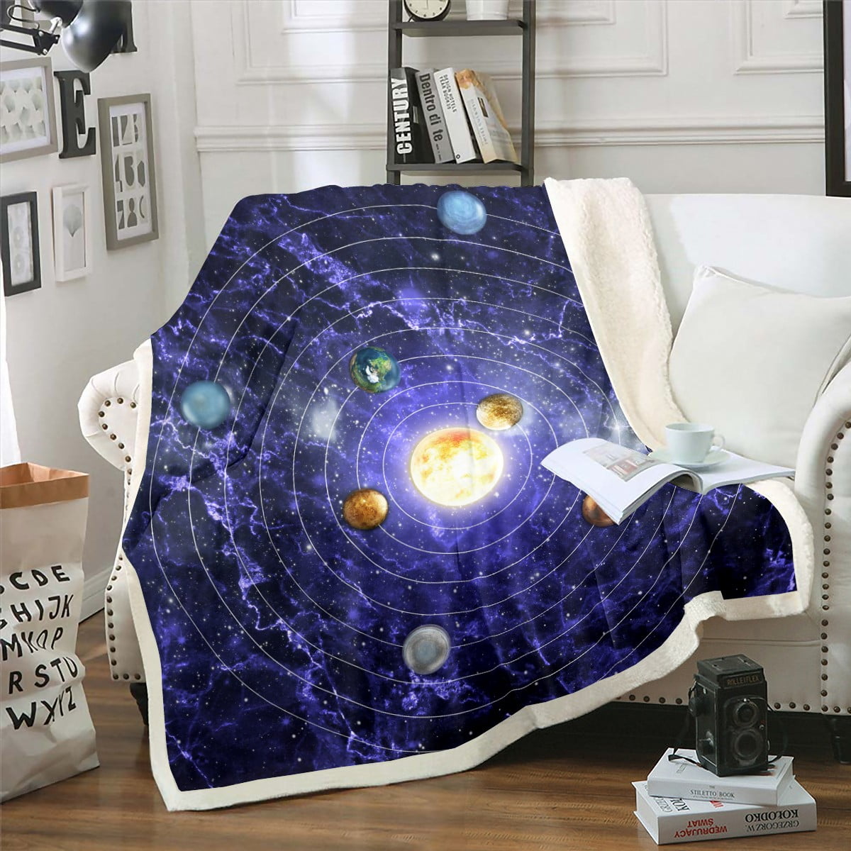 YST Outer Space Blanket for Boys Girls Universe Themed Throw Blanket ...