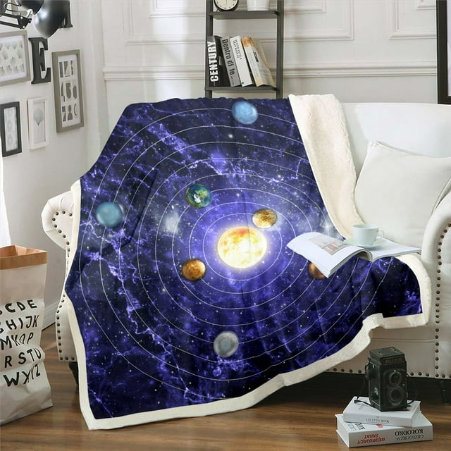 YST Outer Space Blanket for Boys Girls Universe Themed Throw Blanket ...