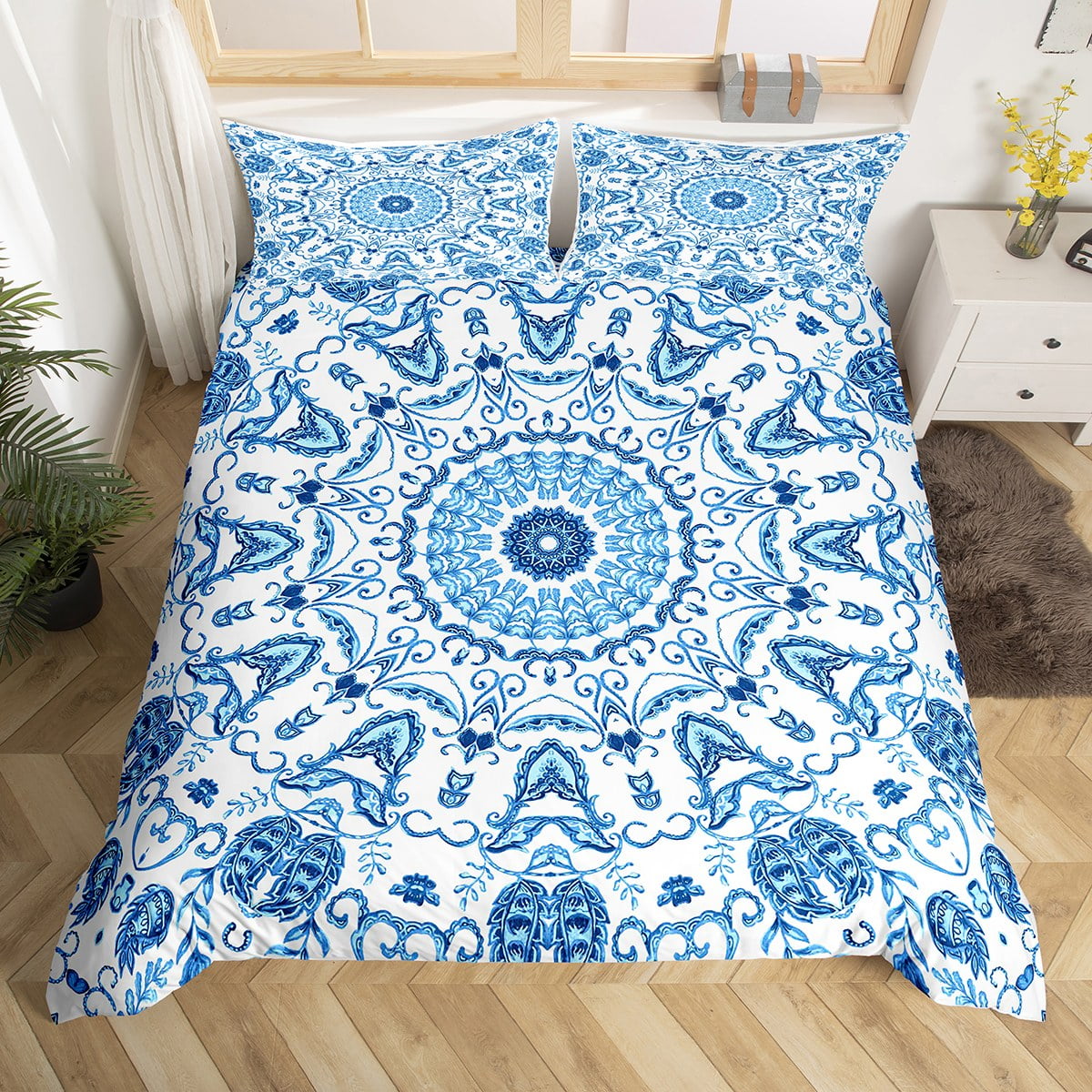 YST Persian Mandala Bedding Sets Queen Abstract Oriental Comforter ...