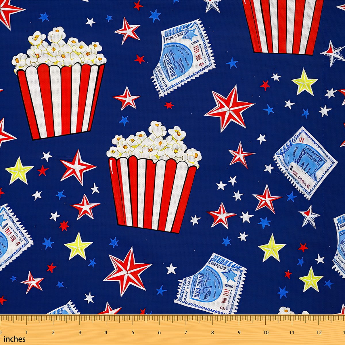 Erosebridal Popcorn Fabric By The Yard, Movie Pop Corn Upholstery ...