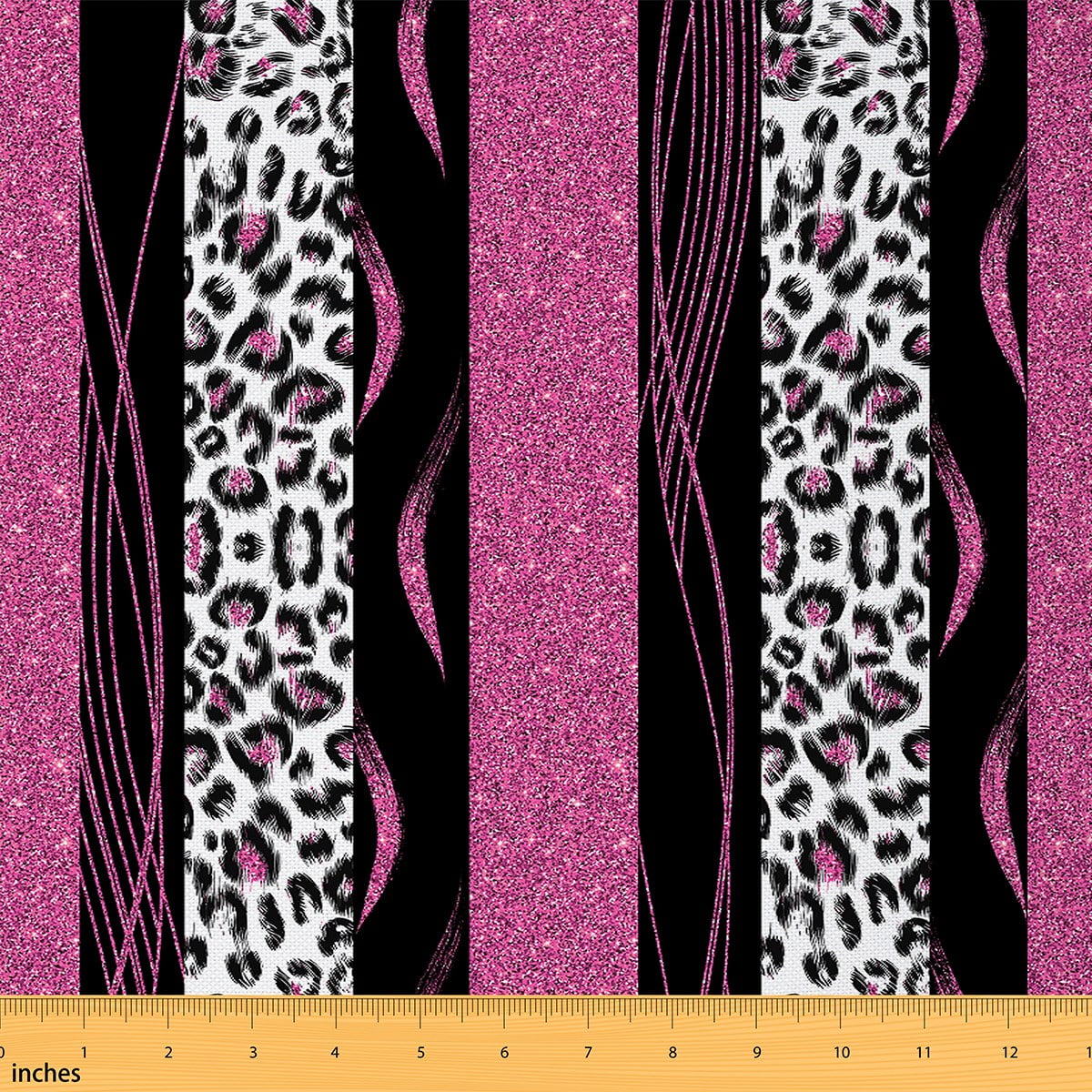 YST Purple Cheetah Print Fabric by The Yard,Safari Leopard Decorative ...