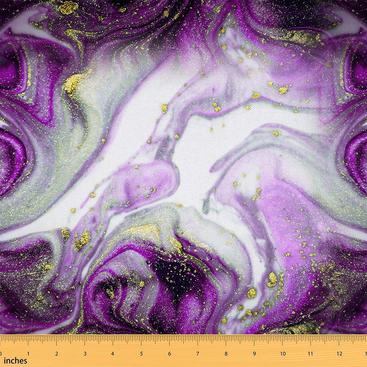 YST Purple Marble Fabric by The Yard,Marble Texture Upholstery Fabric ...