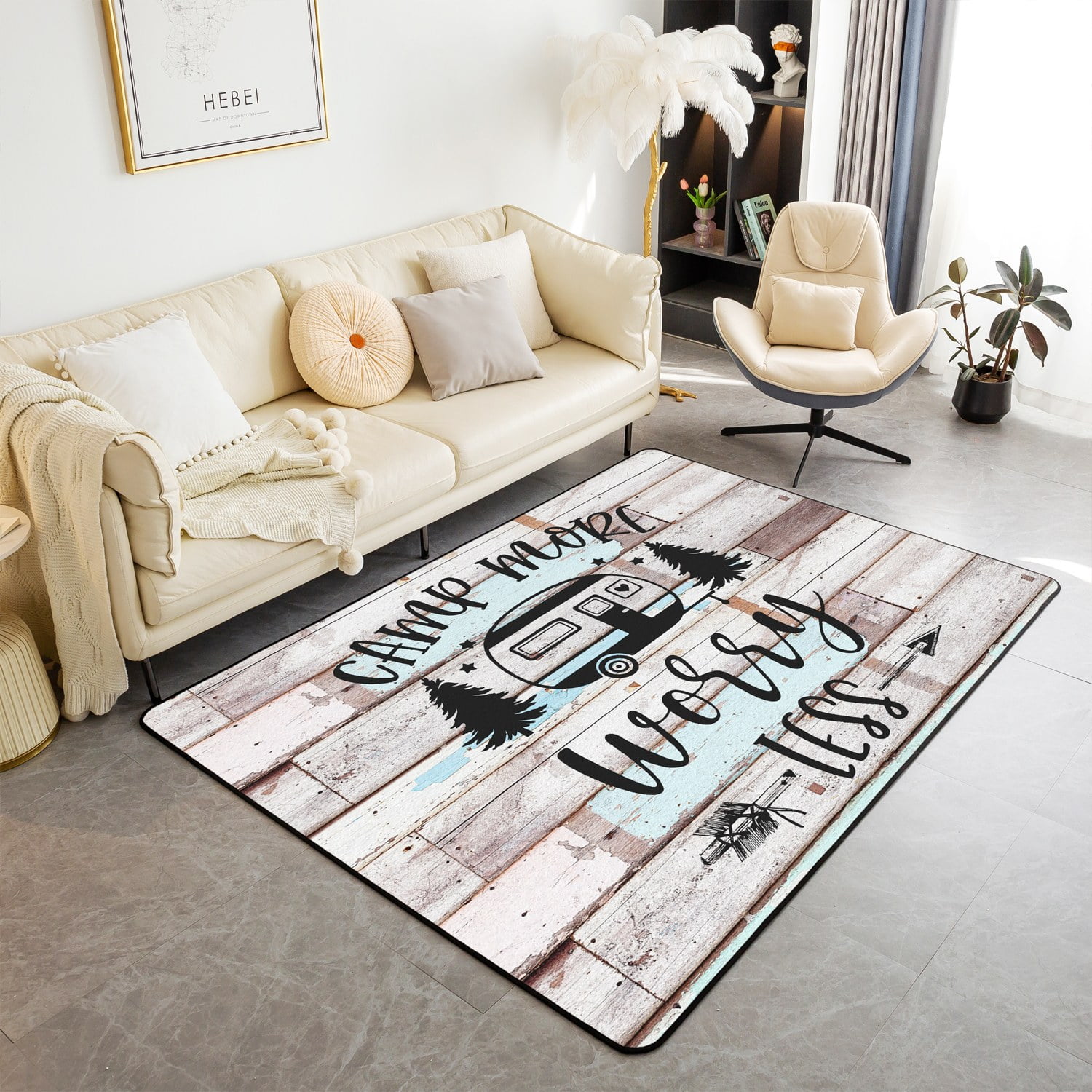 Erosebridal RV Camper Area Rug,Camping Carpet Camping Decor,RV Travel ...