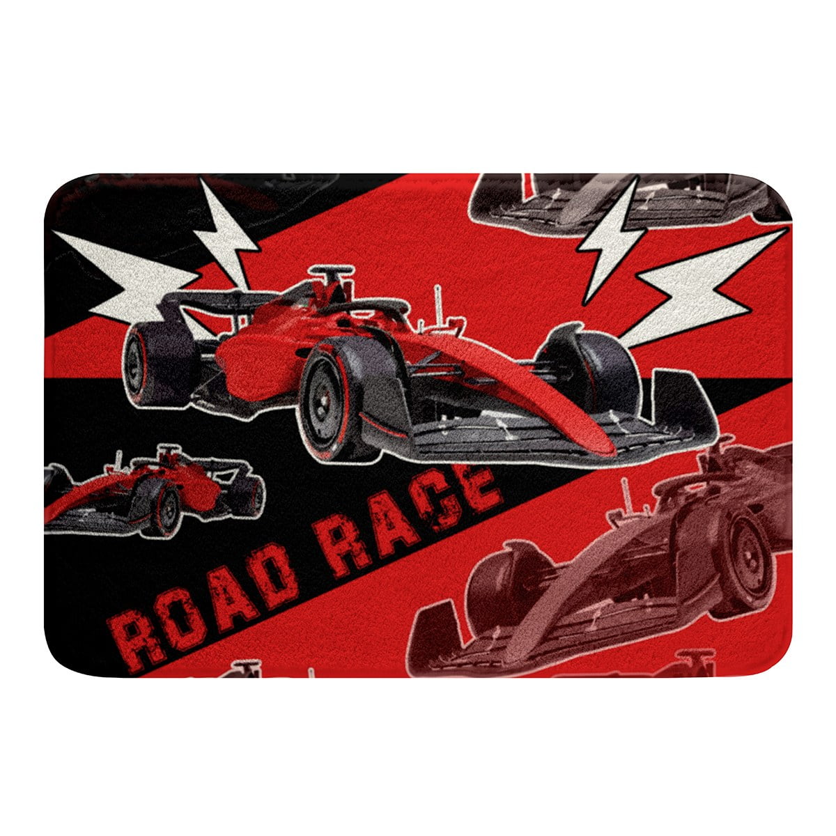 Erosebridal Race Car Bath Rugs Sports Car Bathroom Rugs Cool Racing Car ...