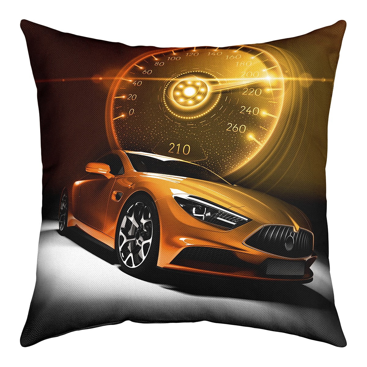 Racing Car Pillow Cover 16x16 Inch , Race Car Sports Car Cushion Cover ...