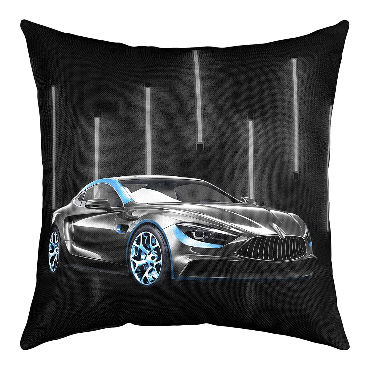 Racing Car Pillow Cover 20x20 Inch ,Race Car Throw Pillow Cover Neon ...