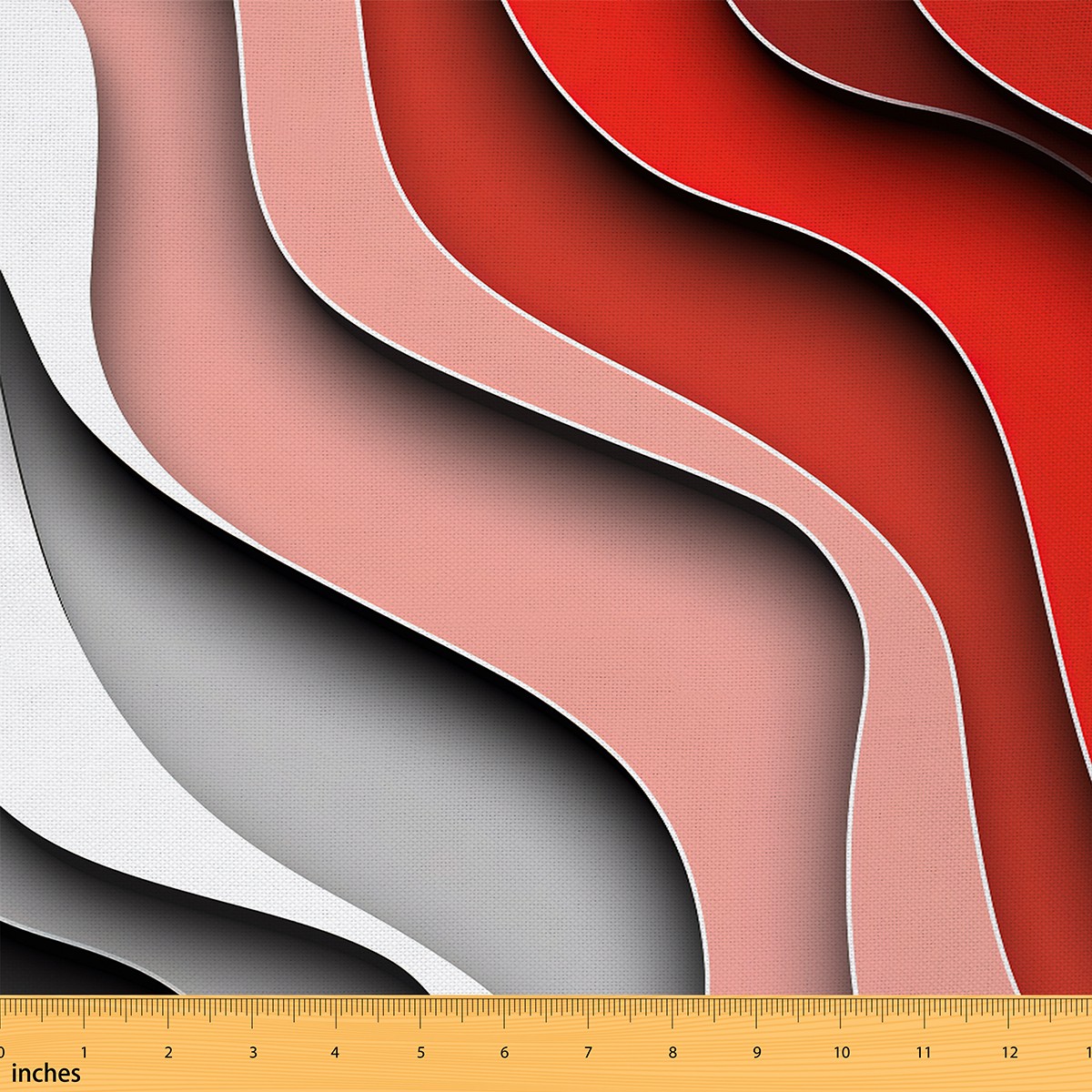 YST Ripples Fabric By The Yard, Abstract Gradient DIY Upholstery Fabric ...