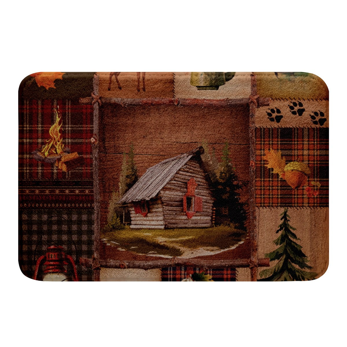 YST Rustic Elk 20"x32" Entryway Rug Cabin Wild Animal Moose Deer Floor ...