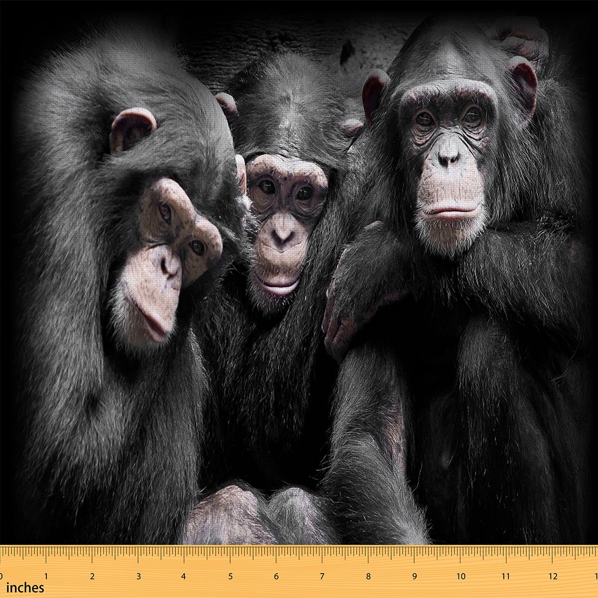 YST Safari Monkey Fabric By The Yard for Kids,Chimpanzees Upholstery ...