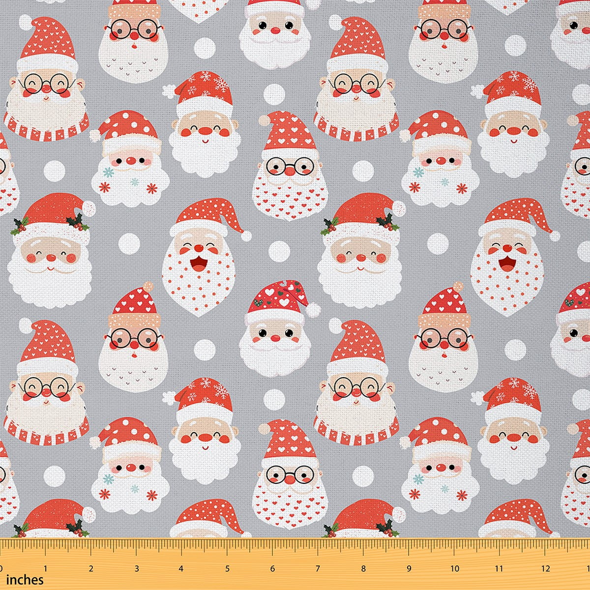 YST Santa Claus Upholstery Fabric,Cartoon Santa Decorative Fabric ...
