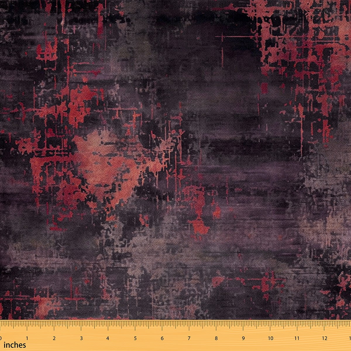 YST Scarlet Red Abstract Fabric by the Yard,Bohemian Exotic Watercolor ...