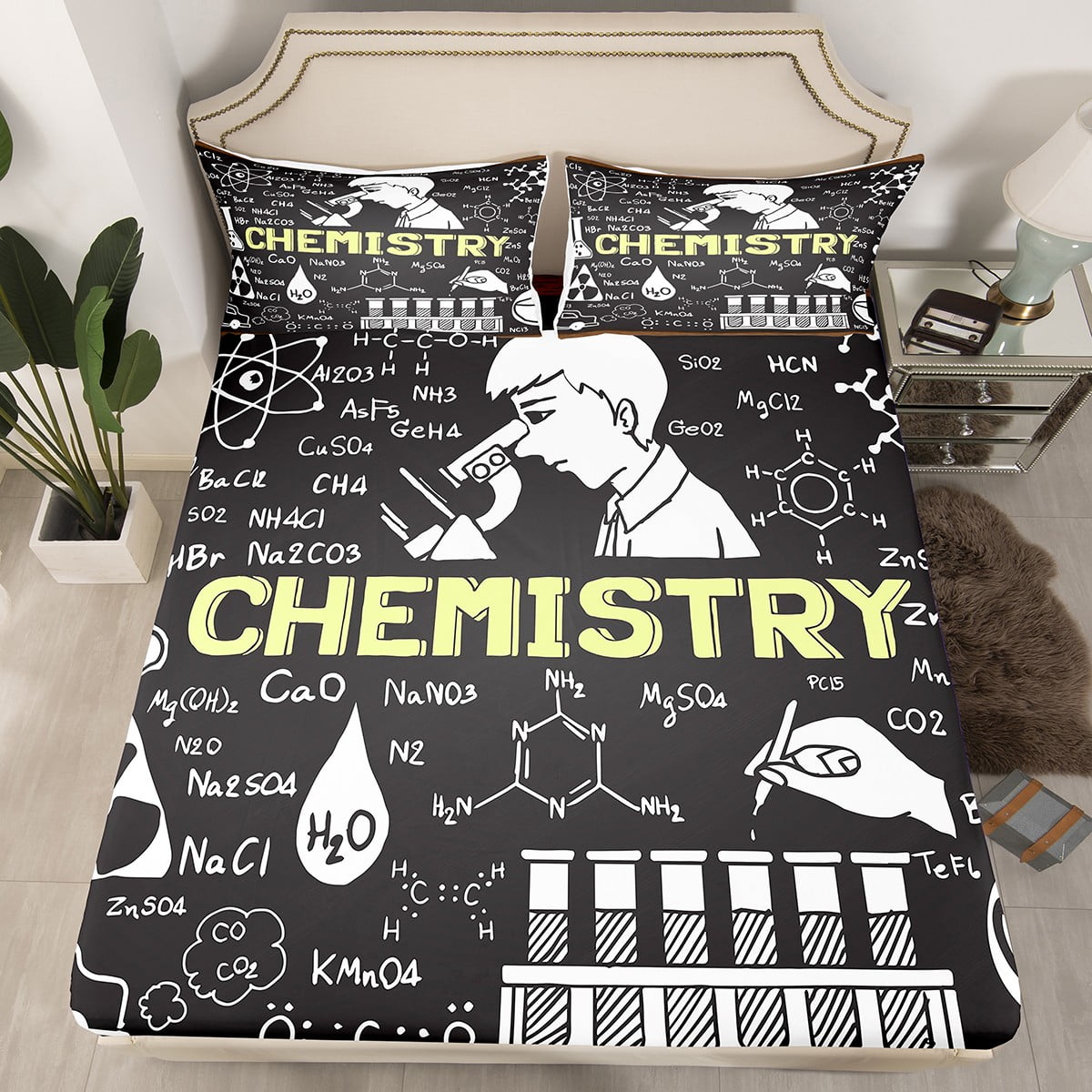 YST Science Formula Fitted Sheet for Boys Girls Back to School Gifts ...