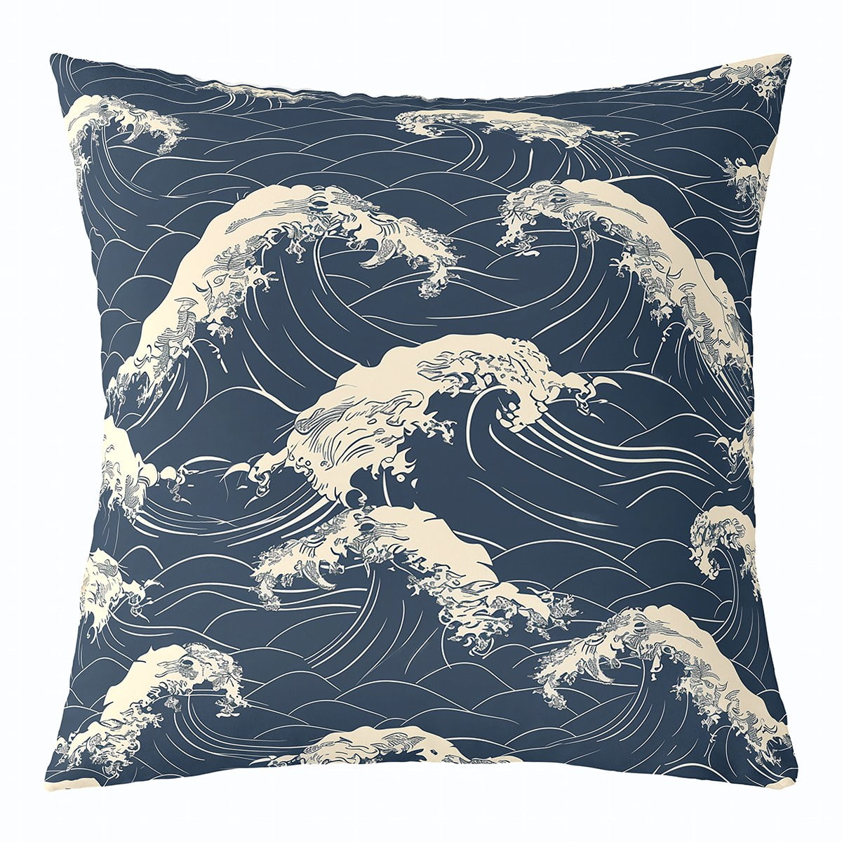 Sea Wave Cushion Cover For Adults Men Women Blue Ocean Sea Pillow Cover ...