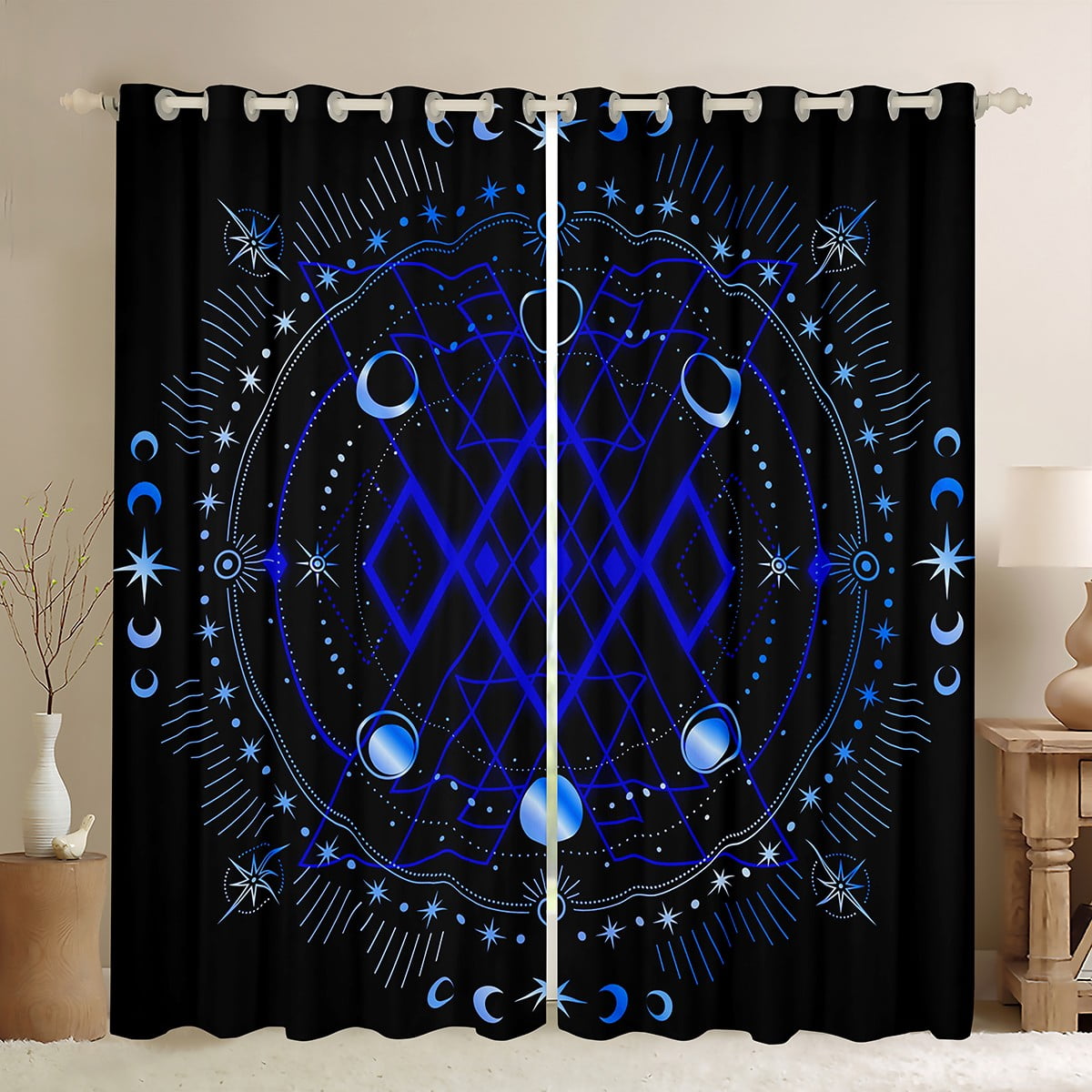 YST Solar System Curtains & Drapes, Universe Planets Theme Blackout ...