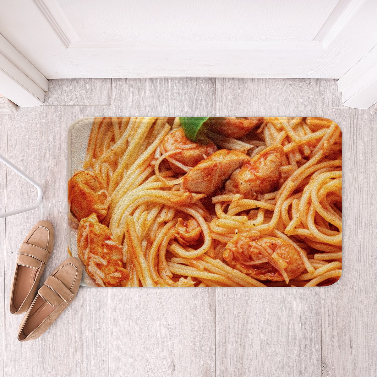 Erosebridal Spaghetti Noodles Bathroom Rugs Adults,Chicken Pasta ...