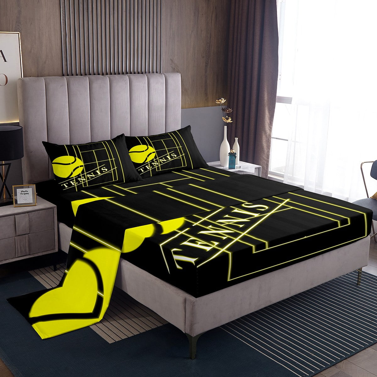 YST Sport Full Sheet Set for Toddler Kids Tennis Sheets for Boys Girls ...