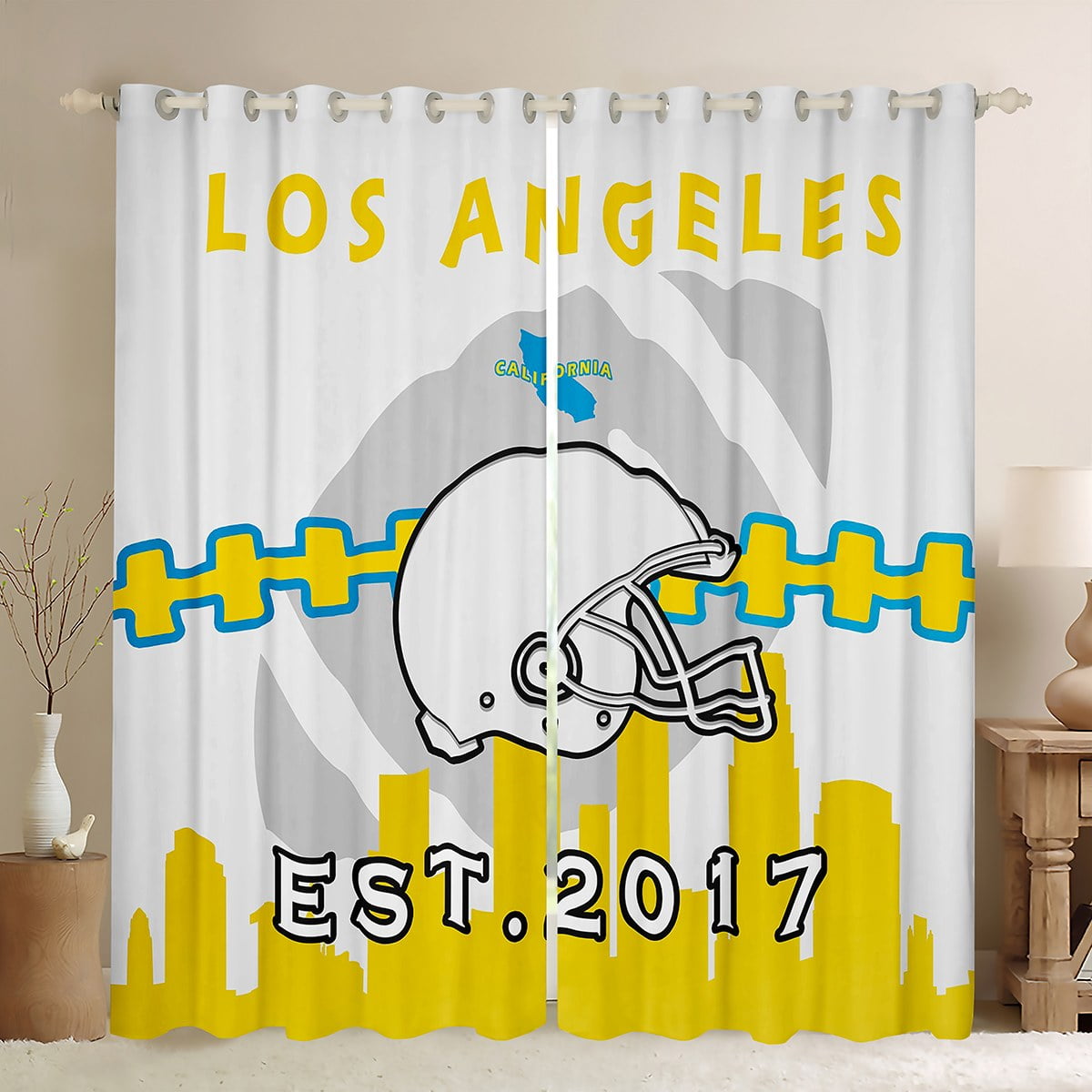 Erosebridal Sports Curtains 42x63 inch,American Football Players ...