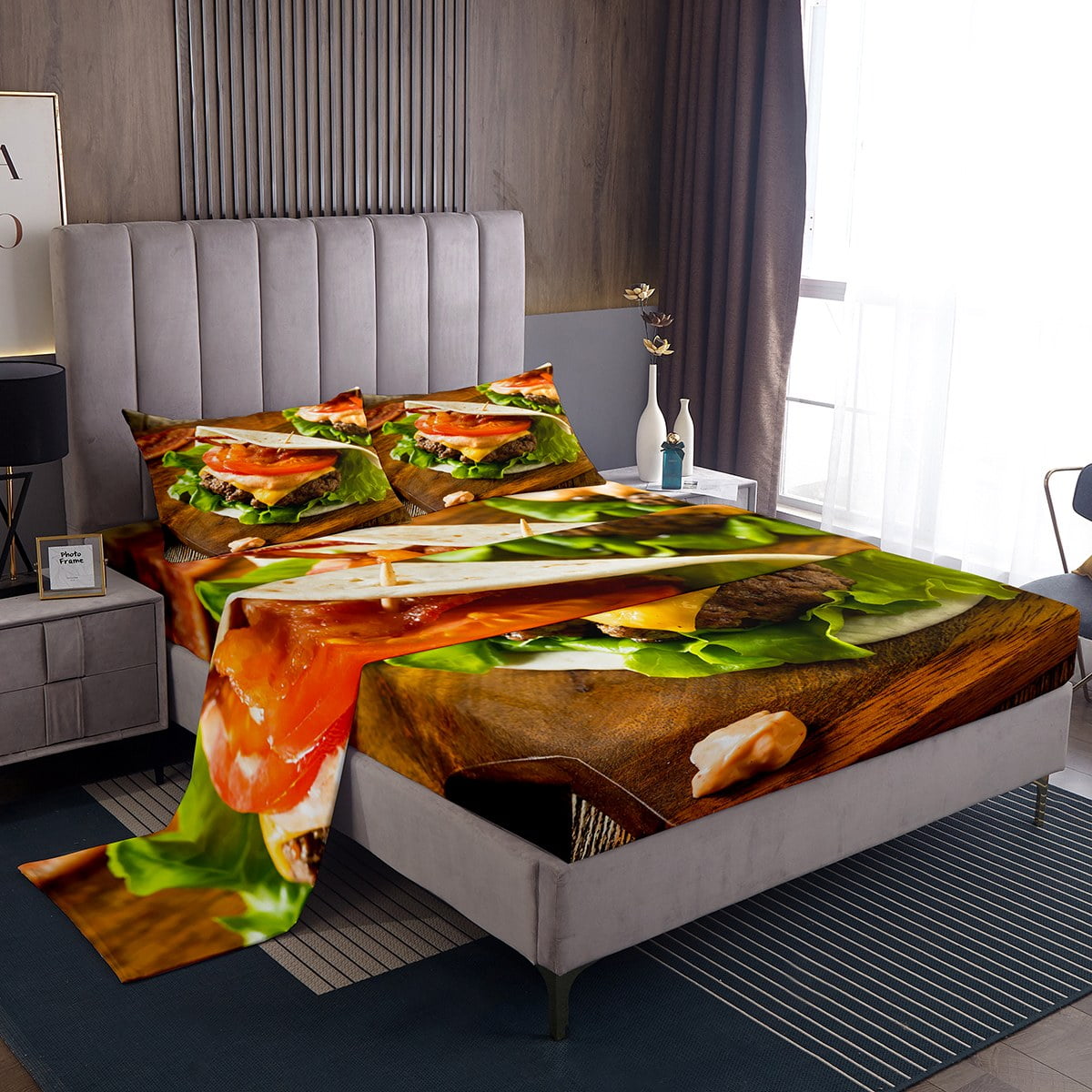 Erosebridal Taco Bed Sheets Full Adults Teens,Funny Gifts Tortilla ...