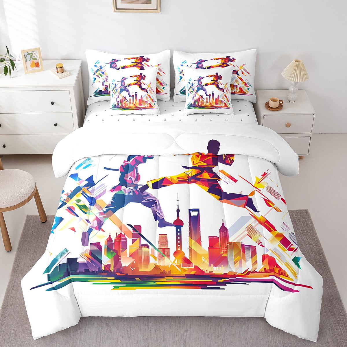 YST Taekwondo Comforter Set 7 Piece Full Size for Girls Boys,Japanese ...