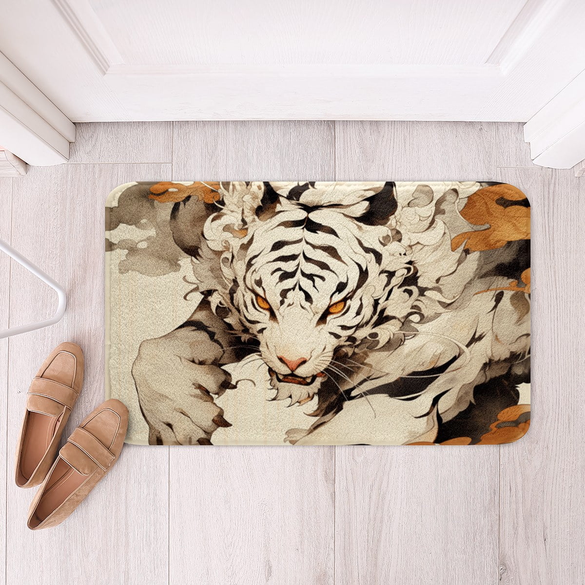 Erosebridal Tiger Bath Mat Woodland Wild Animal Bathroom Rugs 16X24 ...