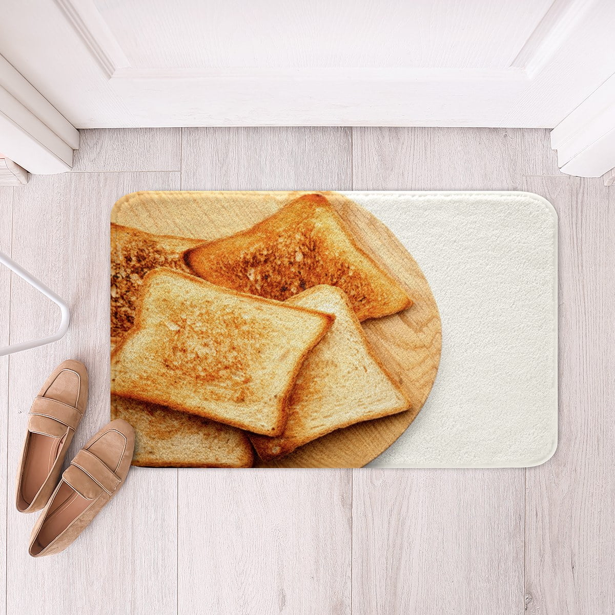 YST Toast Bathroom Rugs for Kids Adults,Toast Bread Bath Rugs Cute ...