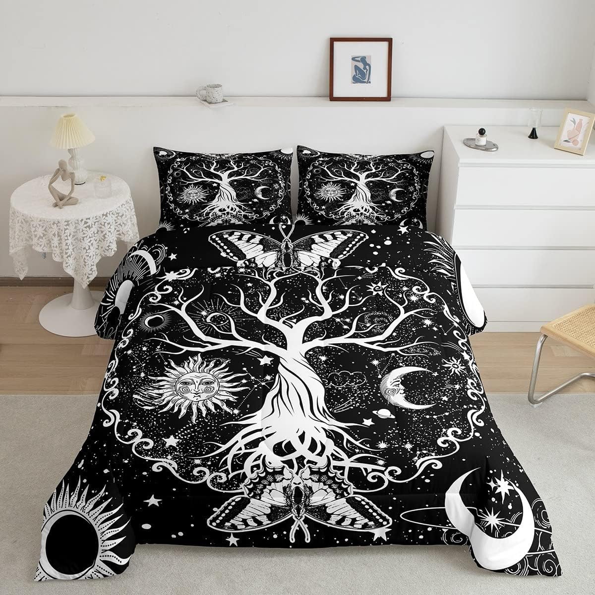 Erosebridal Tree of Life Bedding Set Psychedelic Mystic Stars Space ...