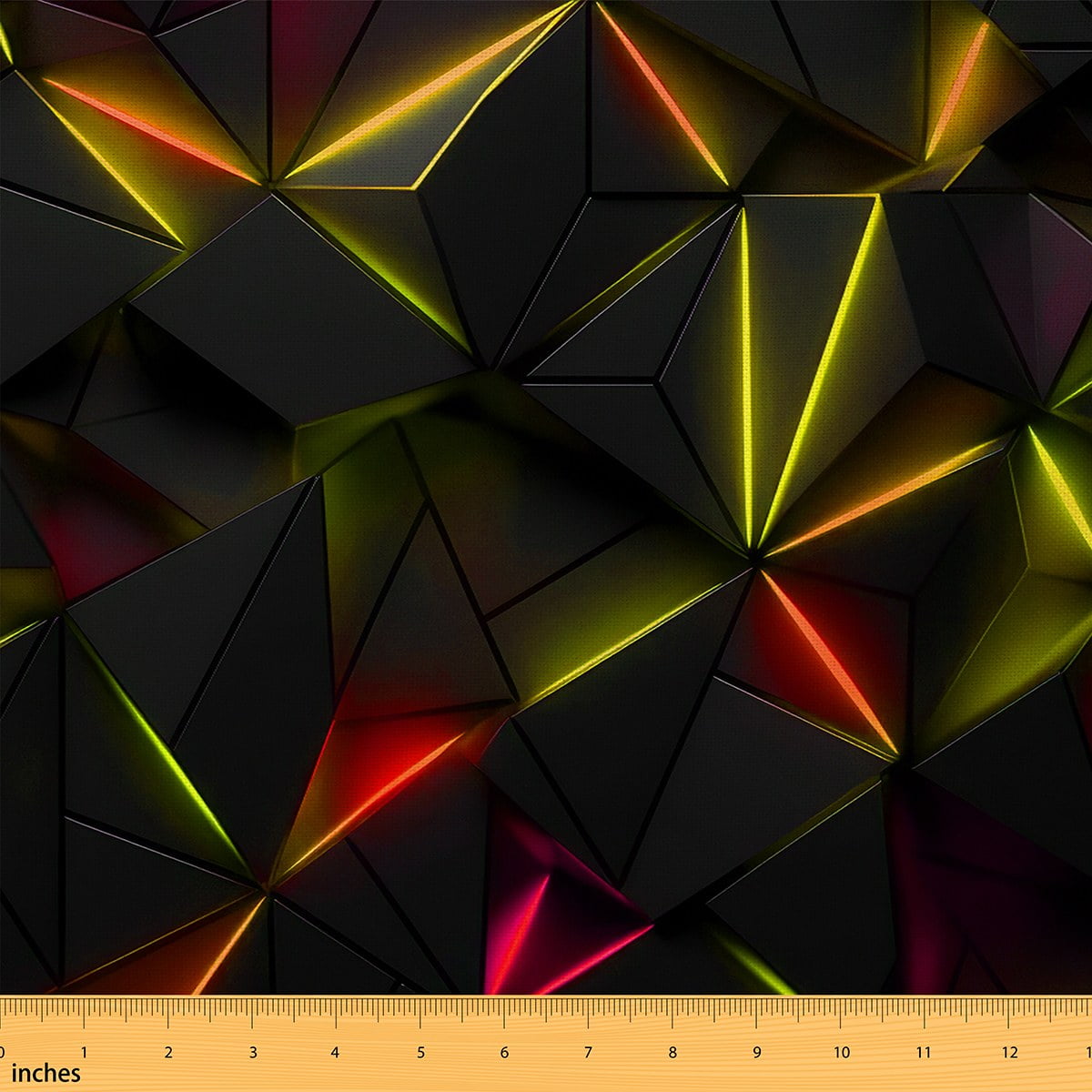 YST Triangle Fabric by The Yard,Geometry Lines Decorative Fabric,Modern ...