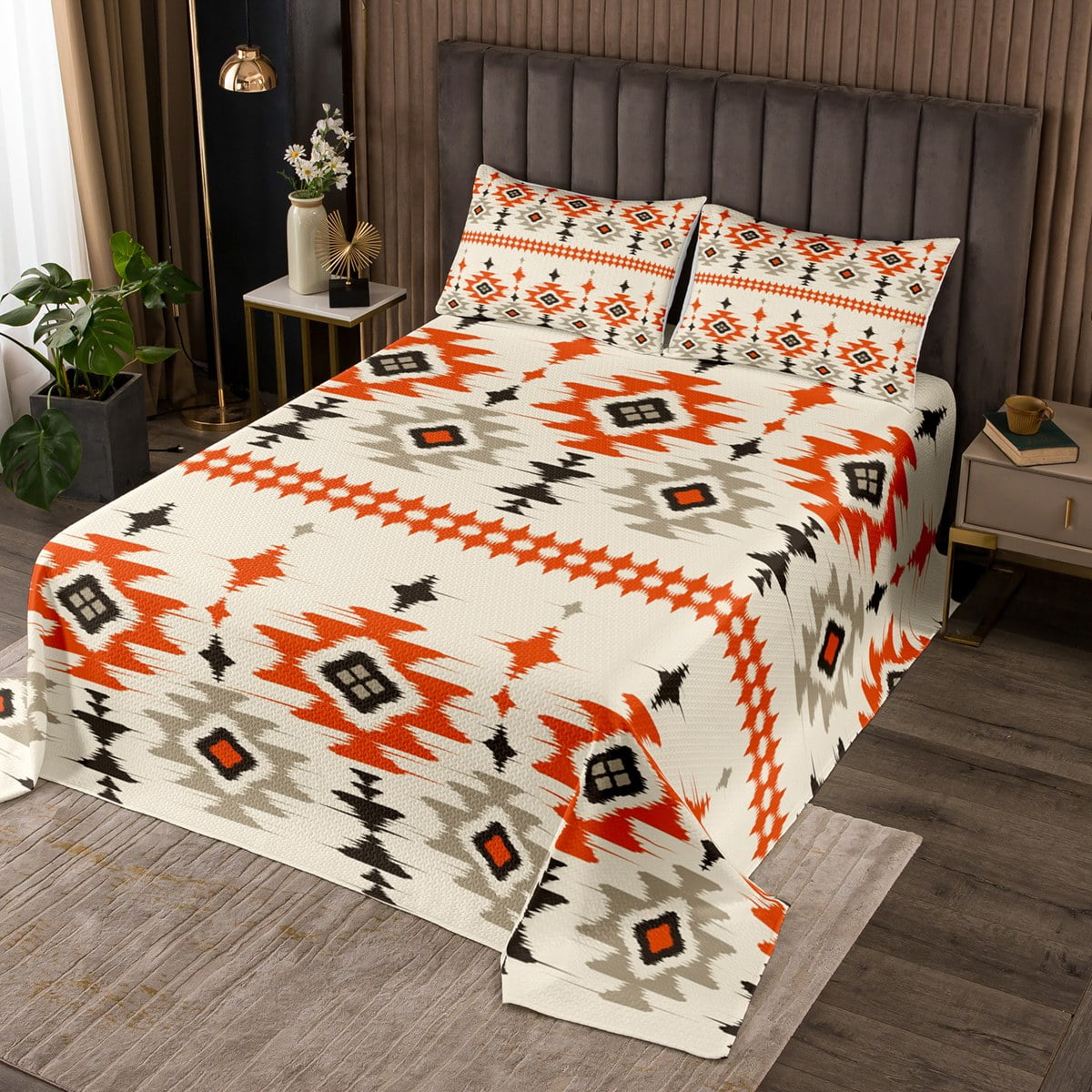 YST Tribal Aztec Bedspread Queen Size Hippie Bohemian Quilt Set ...