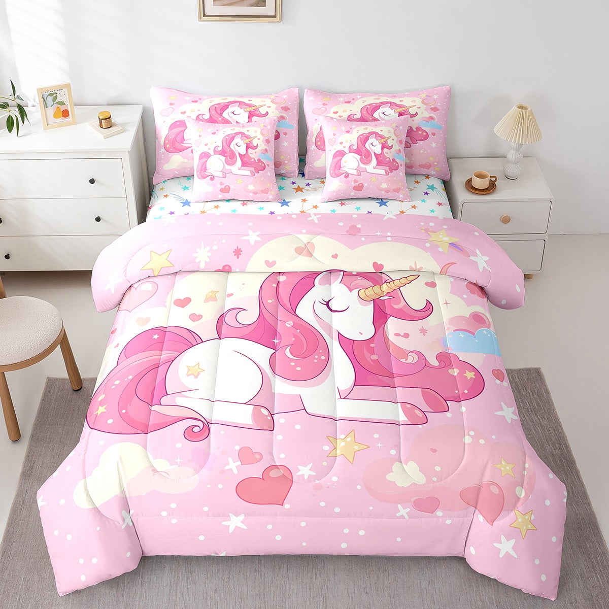 Unicorn comforter twin store
