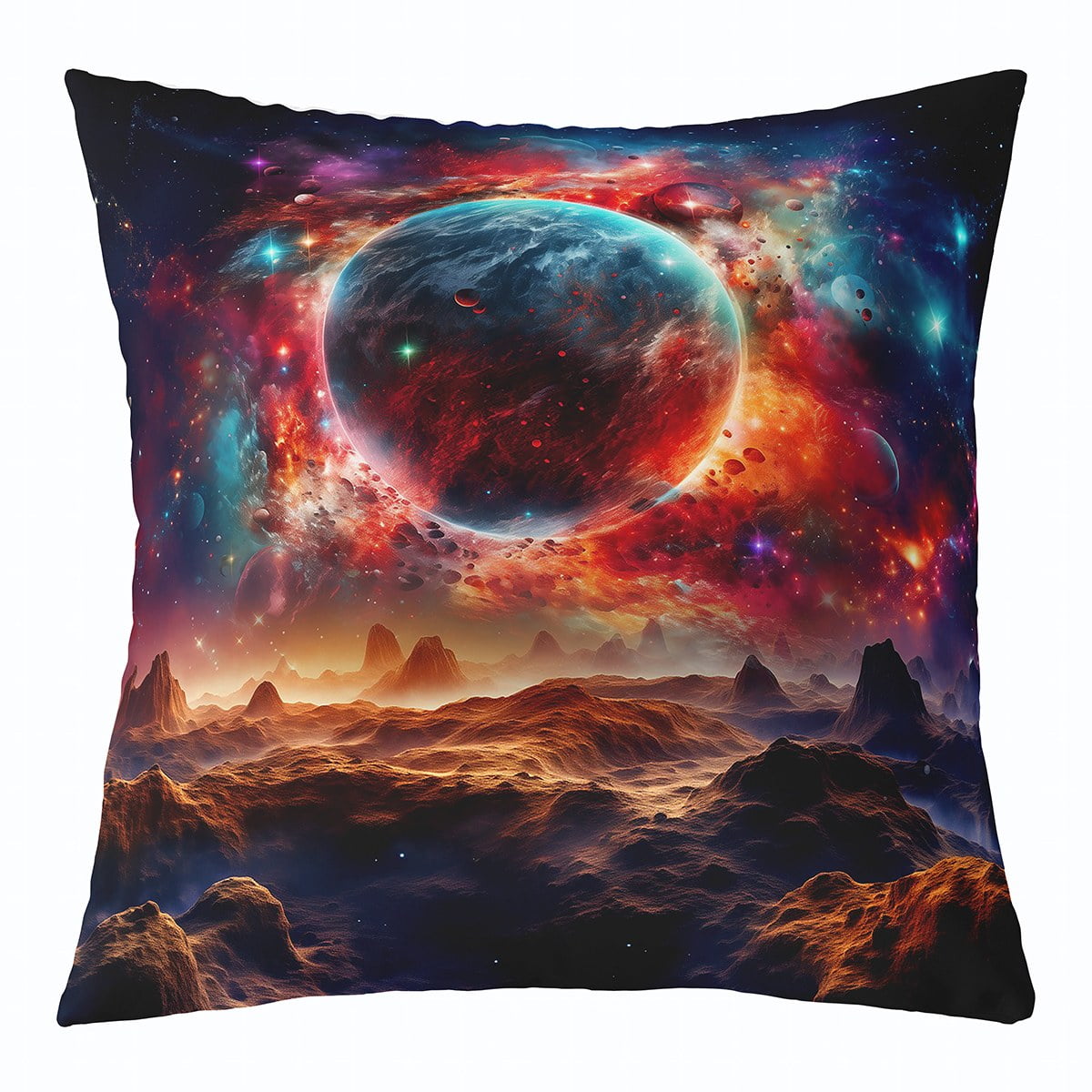 YST Universe Galaxy Throw Pillow Cover for Adult,Colorful Planet Pillow ...