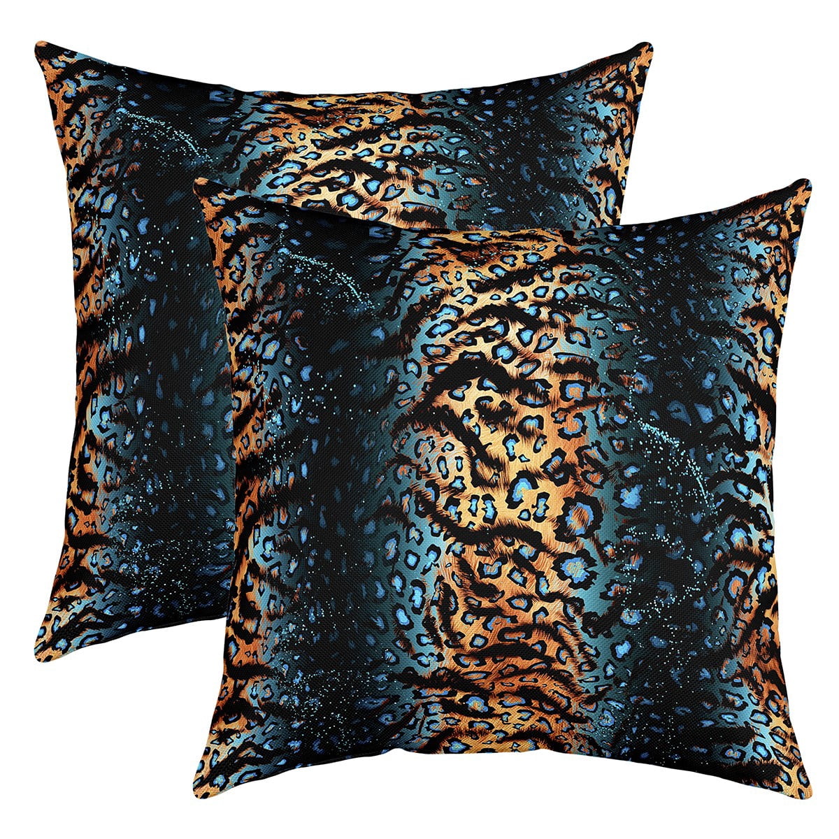 YST Vintage Cheetah Animal Skin Throw Pillow Covers 22x22 inch set of 2 ...