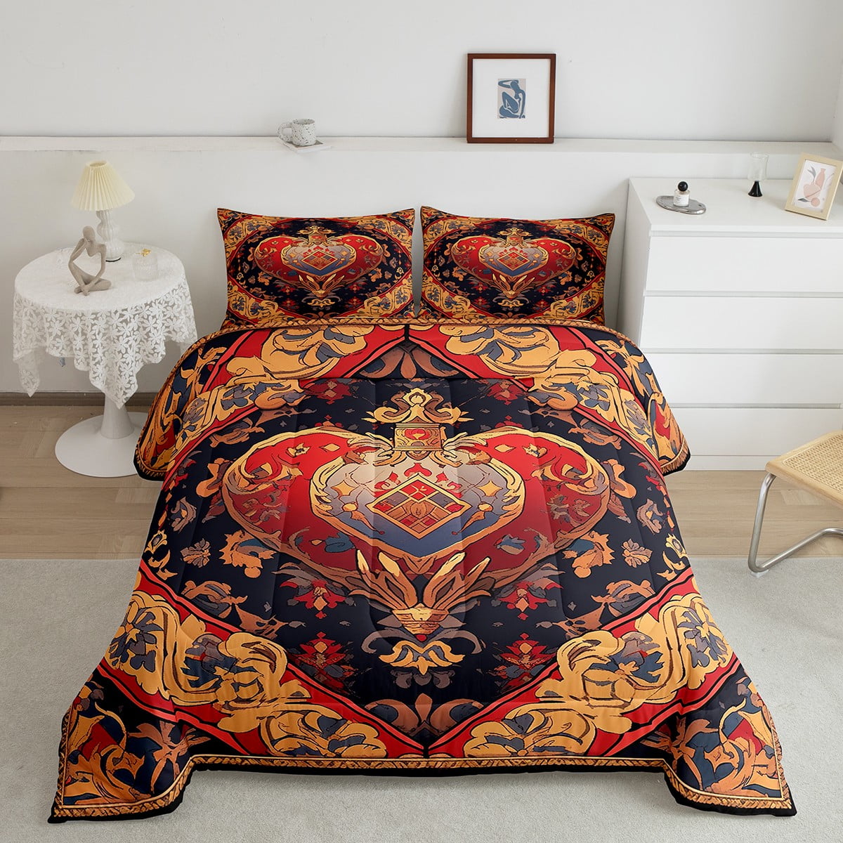 YST Vintage Classic Style Bedding Victorian Exotic Middle Ages ...