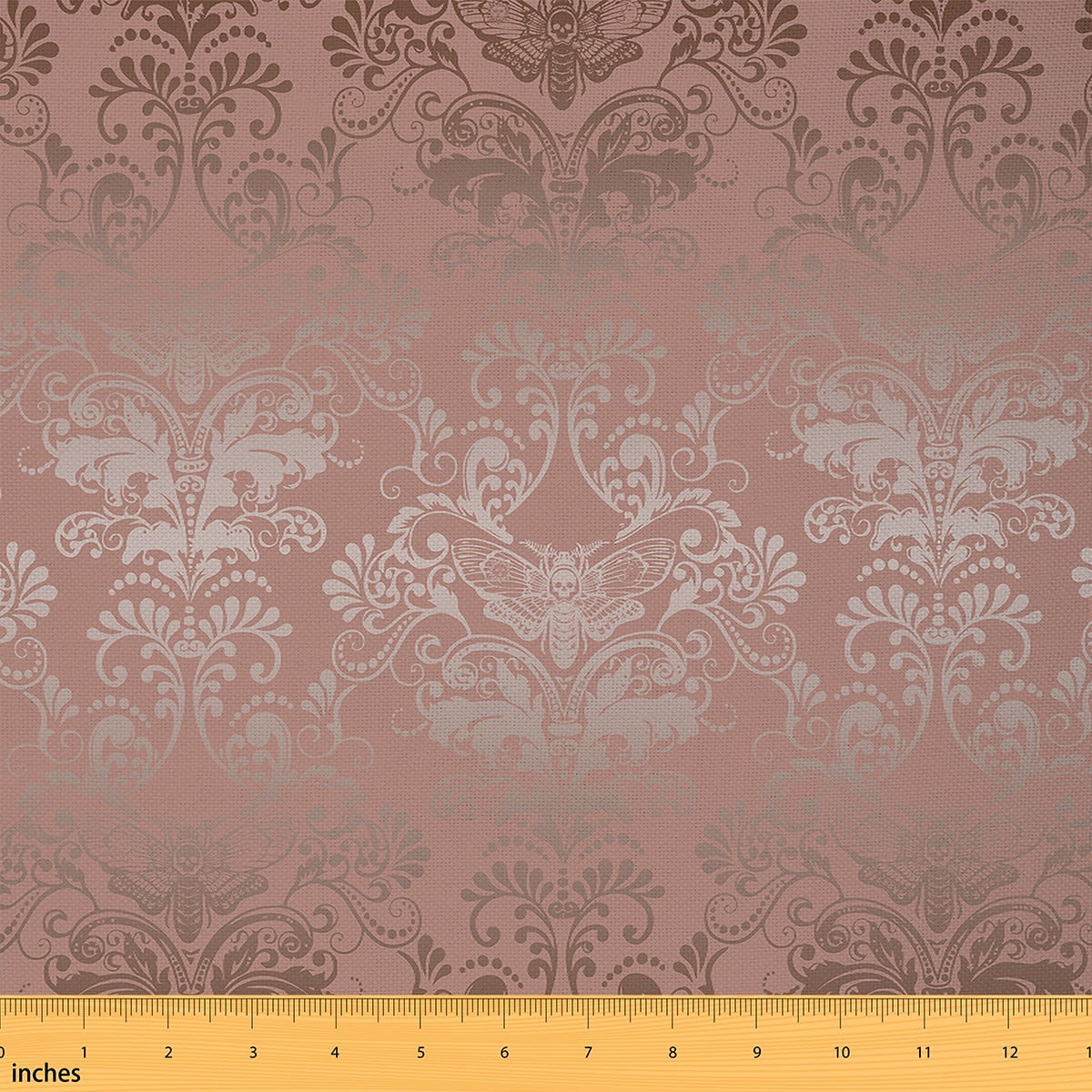 YST Vintage Floral Gothic Decorative Fabric Antique Victorian Baroque ...