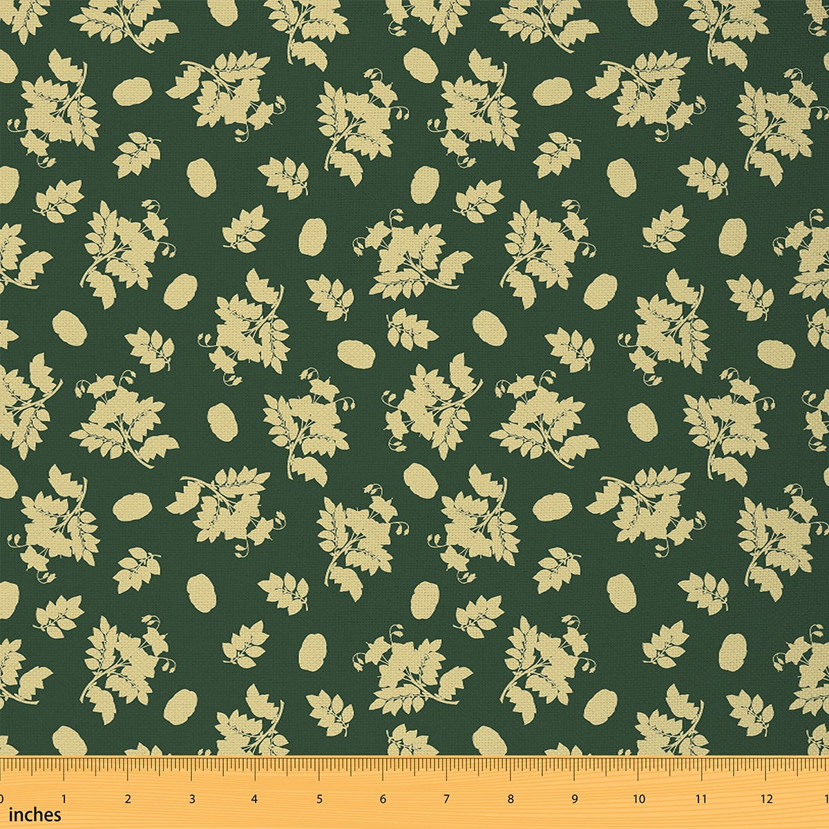 YST Vintage Leaves Fabric by the Yard,Autumn Maples Decorative Fabric ...