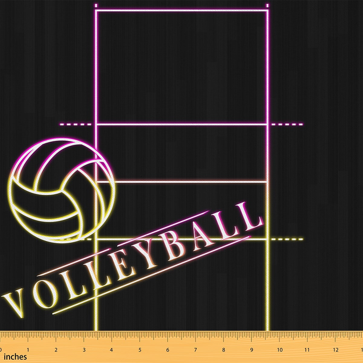 YST Volleyball Print Fabric by the Yard,Ball Game Upholstery Fabric for ...