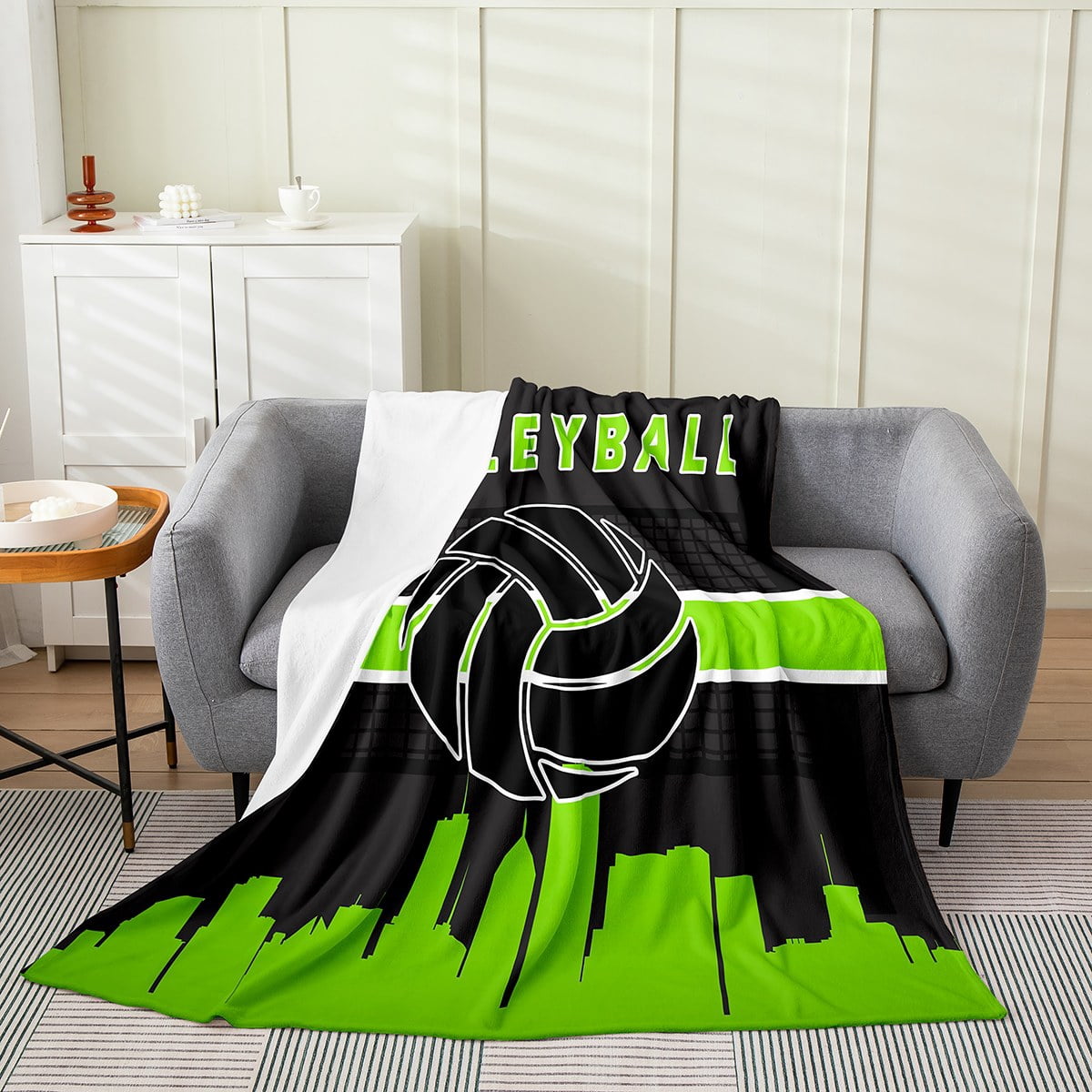 Volleyball Throw Blanket Volleyball Gaming Blanket Volleyball Fleece ...