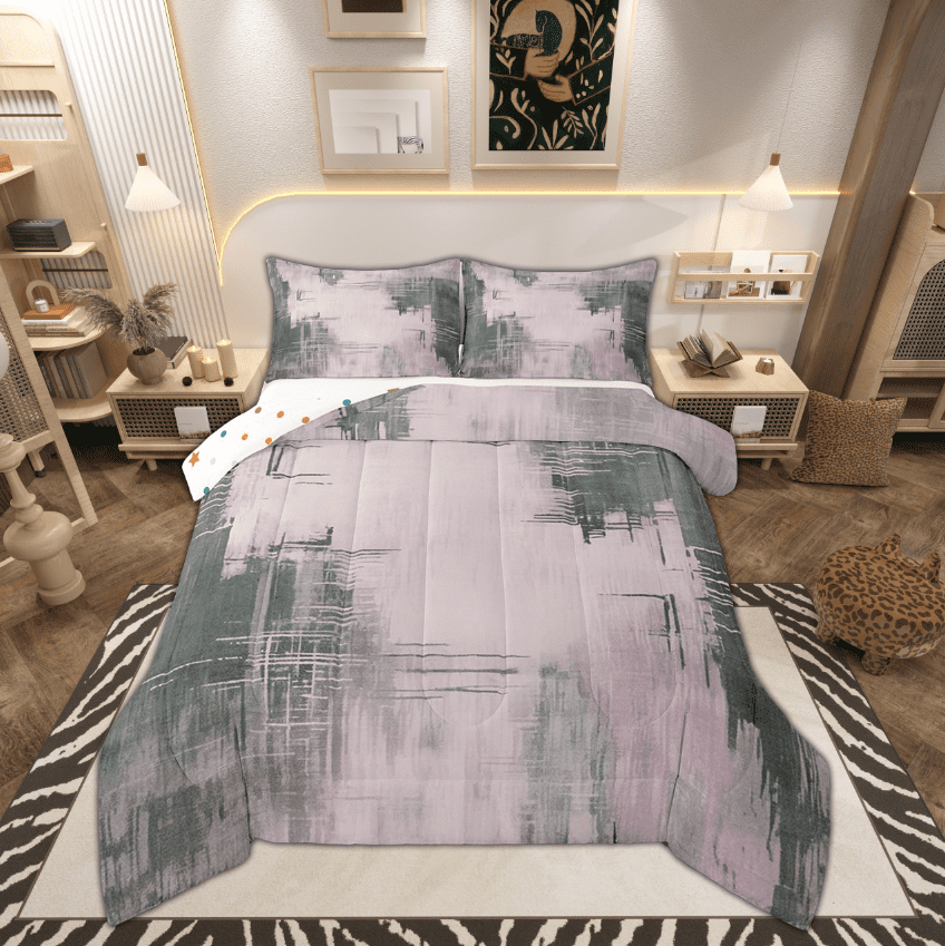 Erosebridal Watercolor Comforter Set Queen Size,Modern Abstract Bedding ...