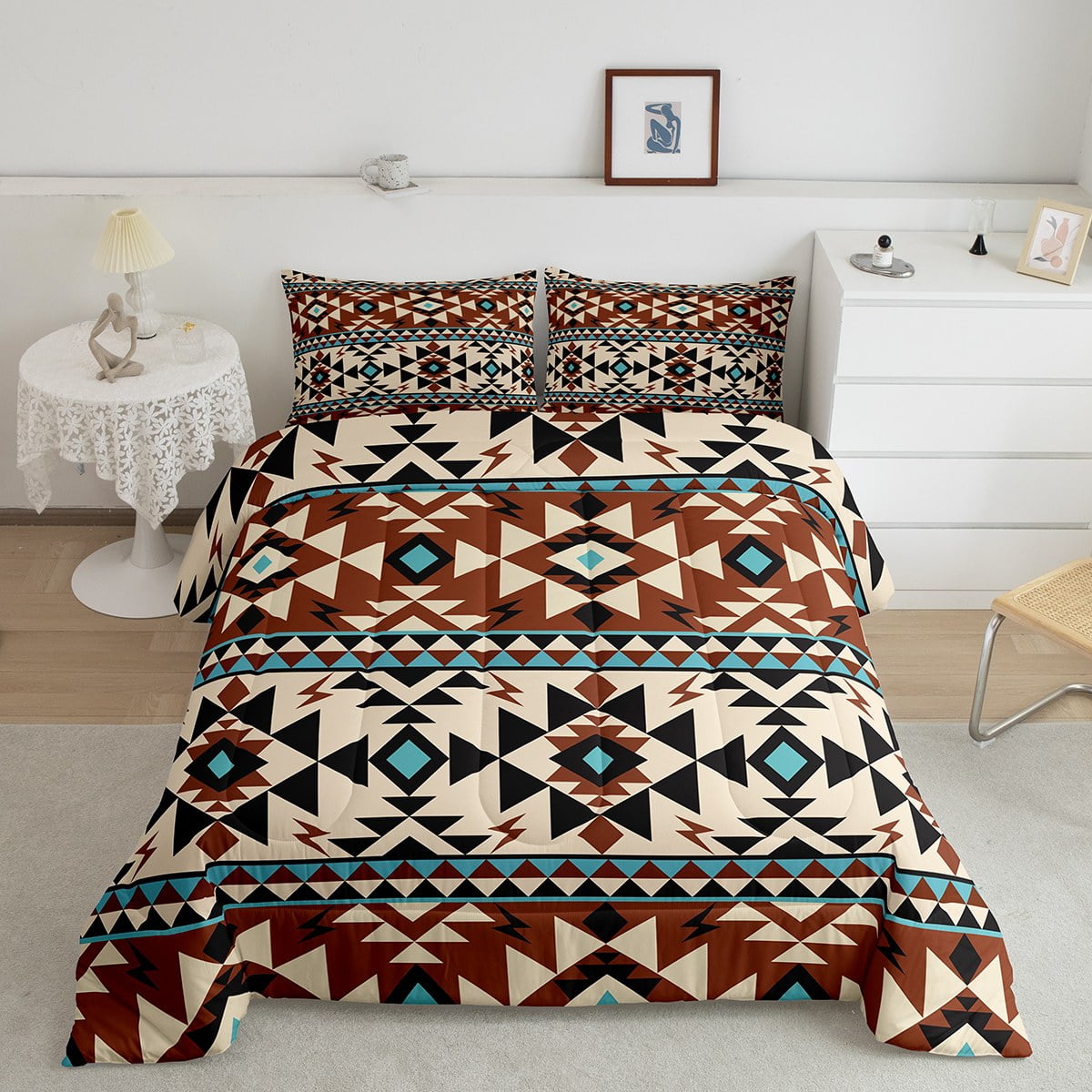 YST Western Bedding Sets Twin Southwestern Aztec Comforter Set ...
