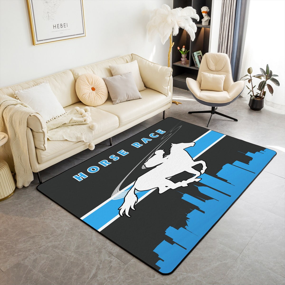 Erosebridal Western Cowboy Area Rug Rustic Farmhouse Indoor Floor Mat ...