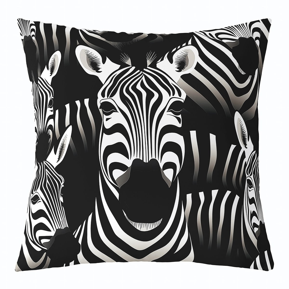 Zebra Throw Pillow Cover 20x20 Inch Zebra Print Pillow Cover For Adult ...