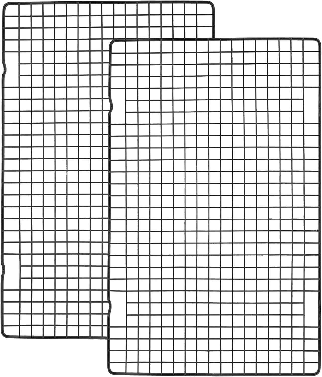 YSTDHL 2 Pack Black Heavy-Duty Wire Cooking Rack Baking Racks, Nonstick ...