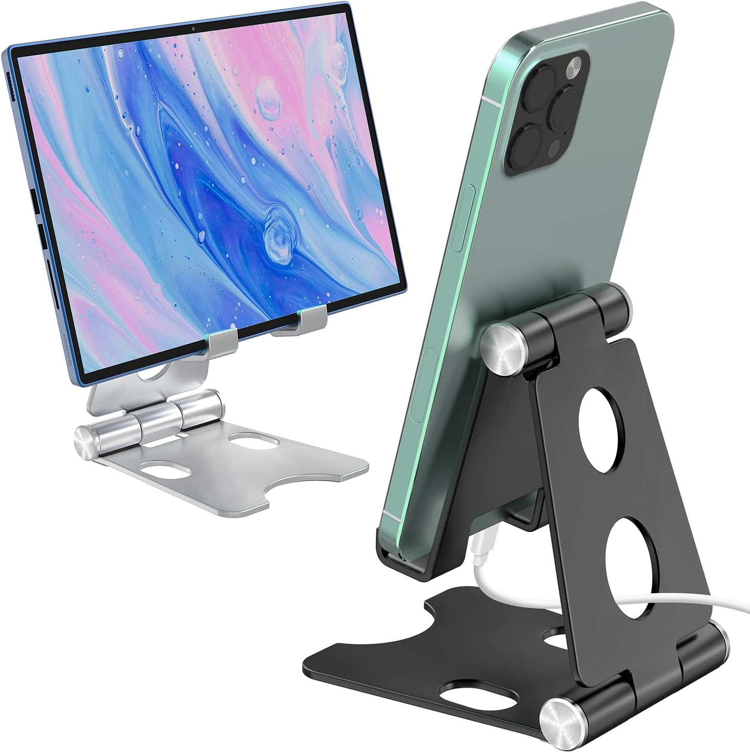 YSTDHL 2 Pack Mobile Phone Stand, All Aluminum Mobile Phone Holder for ...