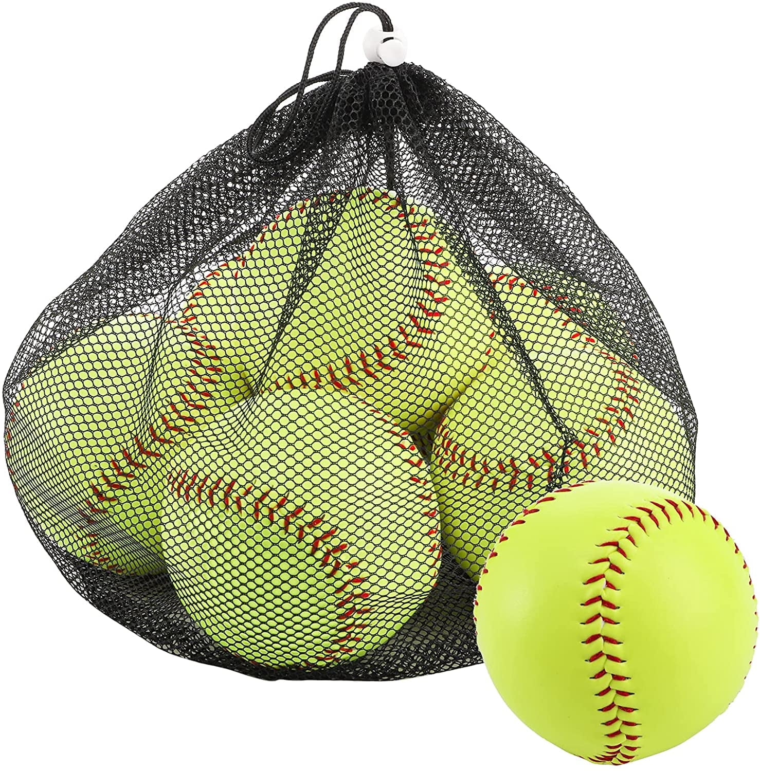 YSTDHL 6 Pack Sports Practice Softballs, 12-Inch Official Size and ...