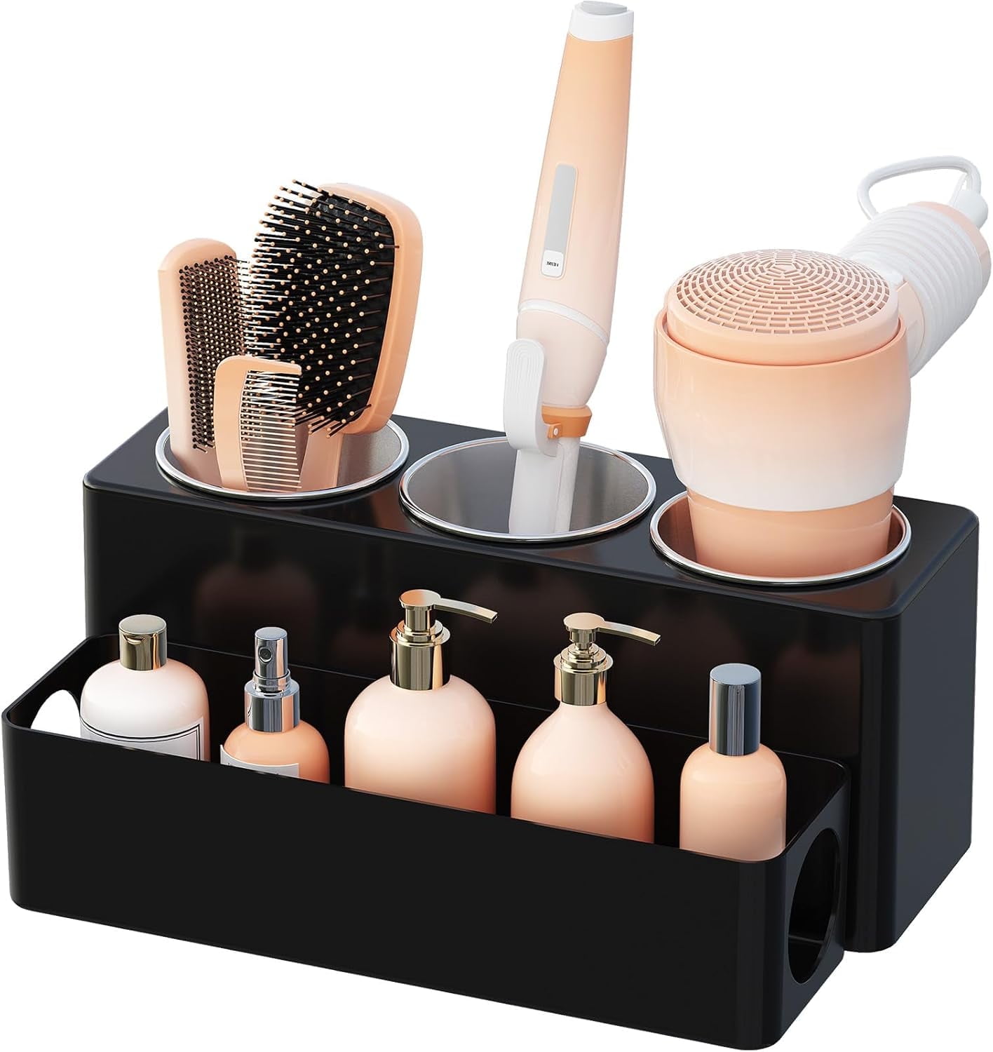 YSTDHL Hair Tool Organizer, Hair Blow Dryer Holder Countertop ...