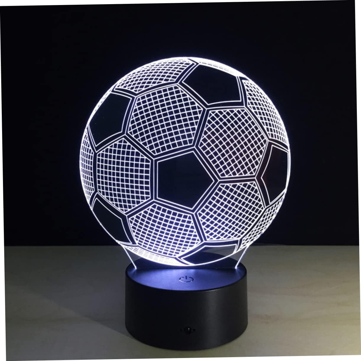 YSTIAN 3D Lamp Illusion Soccer s LED Atmosphere Light Slide Lantern LED ...