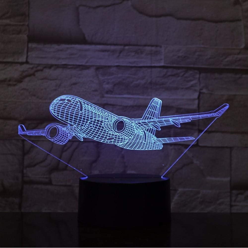 YSTIAN Airplane Night Light, Airplane Lamp for Kids, 3D Optical ...