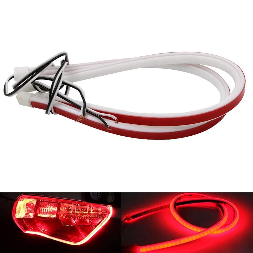 YSY 2Pcs Ultrafine DRL IFF17 LED Strip Tube Flexible Waterproof Daytime ...