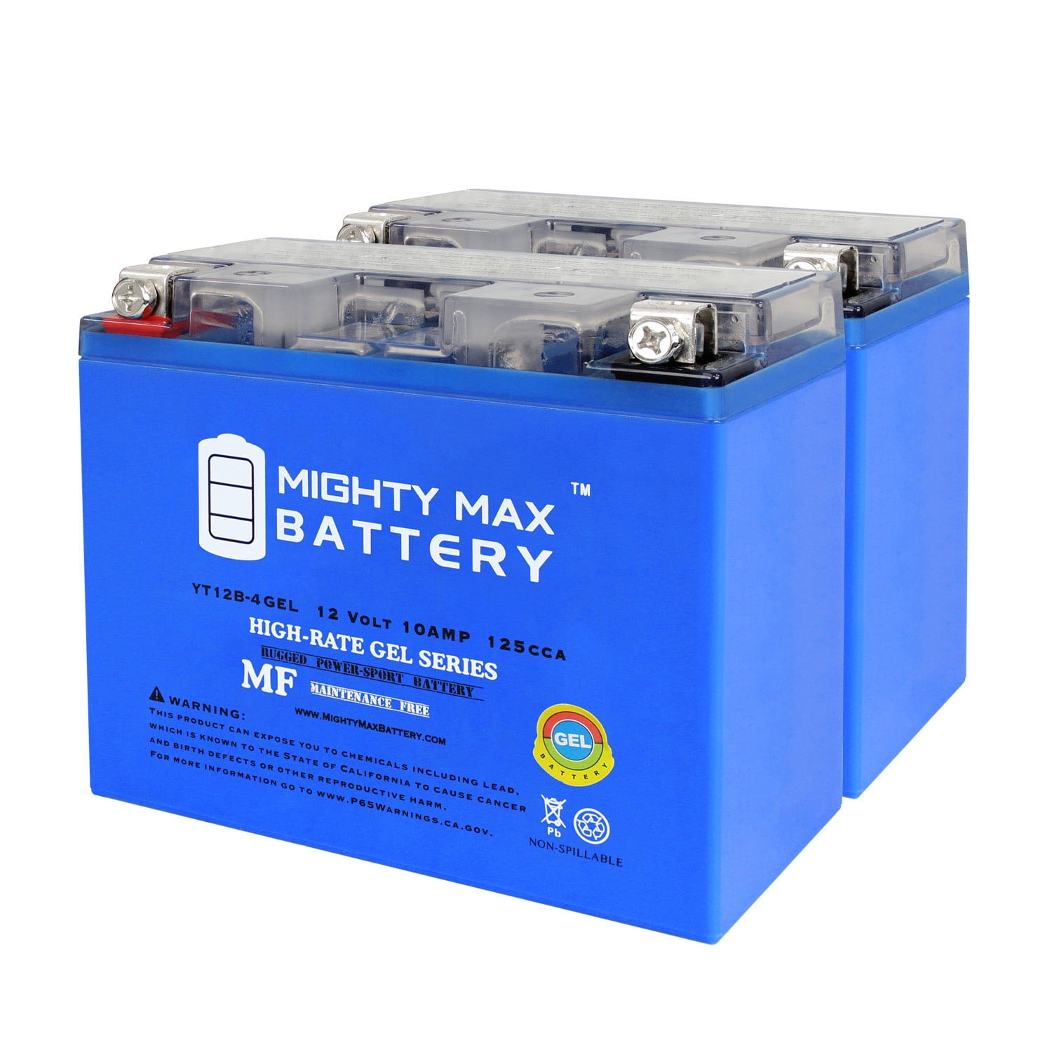 YT12B-4 GEL 12V 10Ah Replacement Battery Compatible with Ducati ...