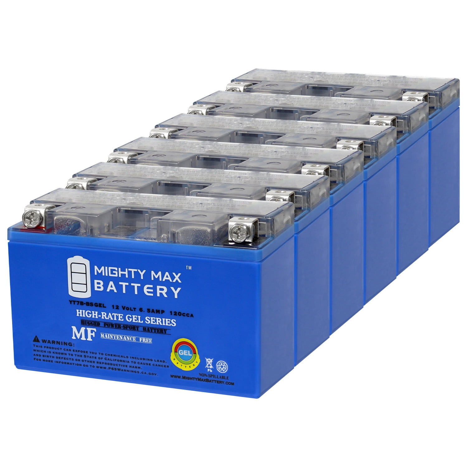YT7B-BS GEL 12V 6.5AH Replacement Battery Compatible with Antigravity ...